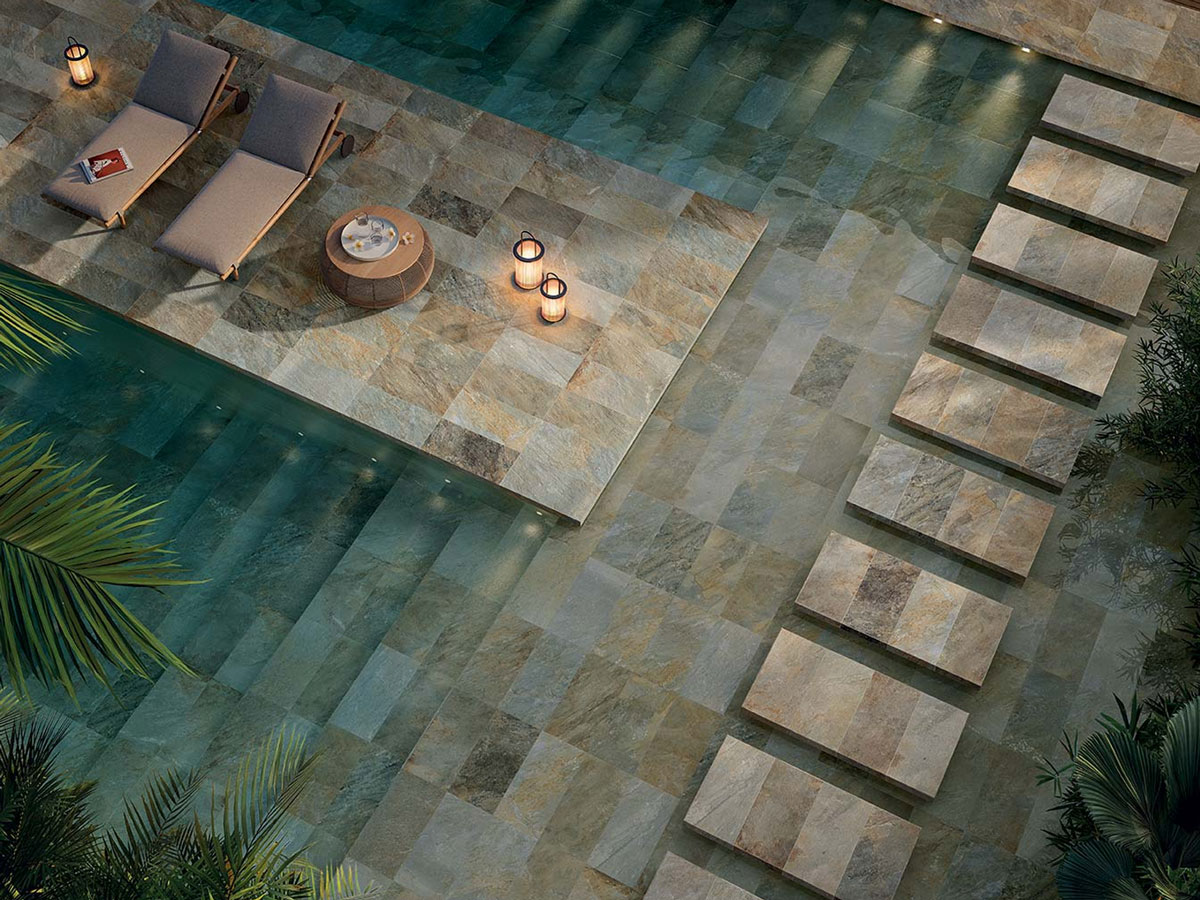 Bali-Stein Fliesen : die Fliesenimitation by Novoceram